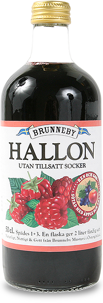 hallon_saft_sockerfri - Brunneby Musteri